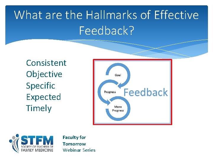 October 6 2017 Giving Feedback and Making It