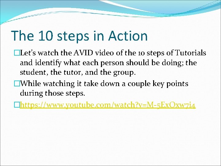 10 Steps to Tutorials You and your group