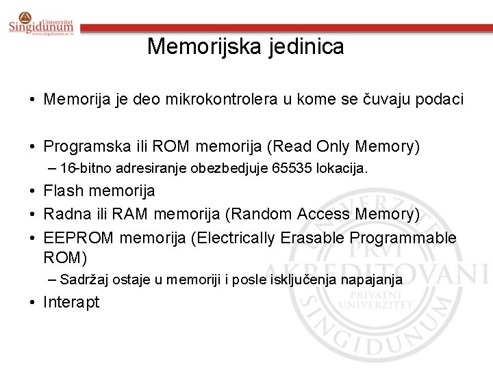 Programabilni hardver i ugraeni sistemi Predavanje 0102 profesor