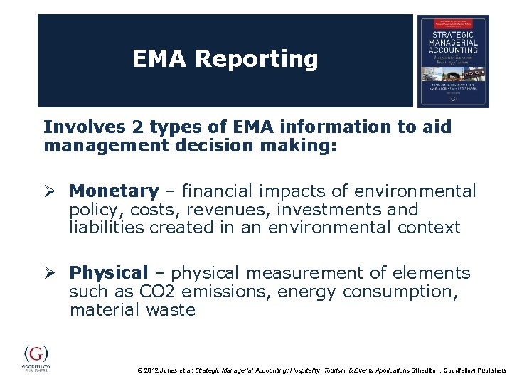 Chapter 18 Sustainability Environmental Management Accounting EMA 2012