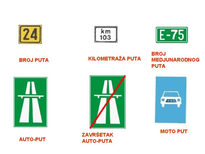 RAZDELNA NEISPREKIDANA UZDUNA LINIJA oznaava zabranu prelaenja vozila