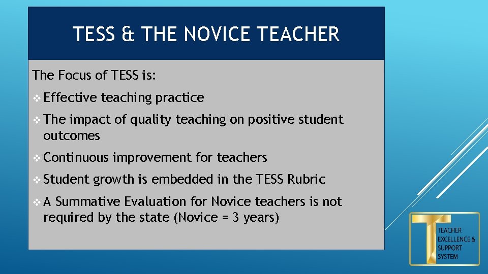 TESS 2 0 Arkansas Teacher Effectiveness Created for