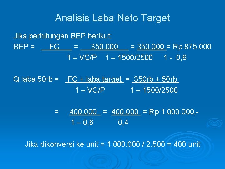 Analisis Breakeven Operating Leverage Analisis Breakeven BEP Analisis