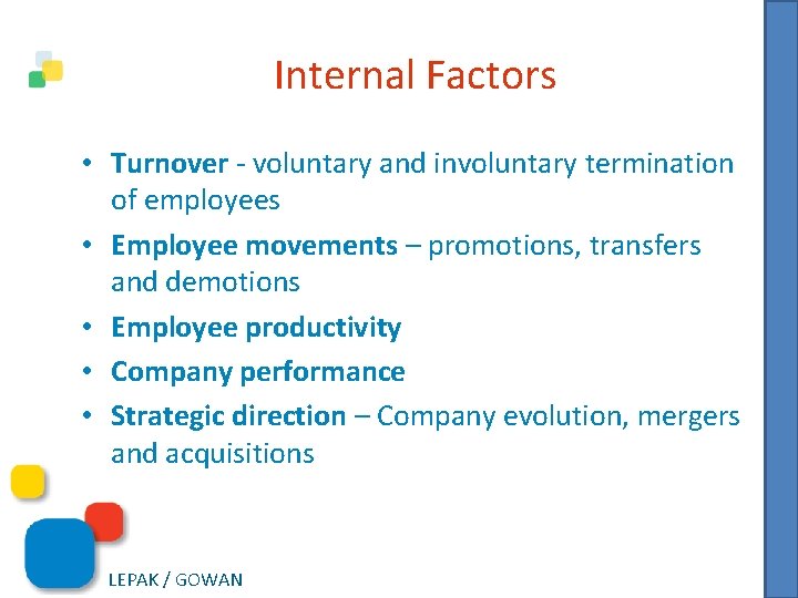 Chapter 5 Workforce Planning LEPAK GOWAN Objectives After
