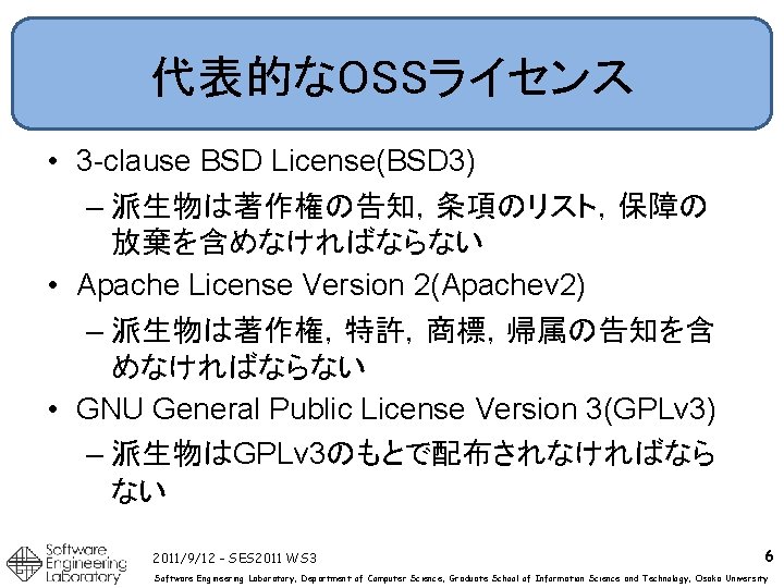 2011912 SES 2011 WS 3 1 Software Engineering