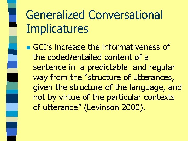 Evidential Implicatures in Cuzco Quechua MPI lunch talk