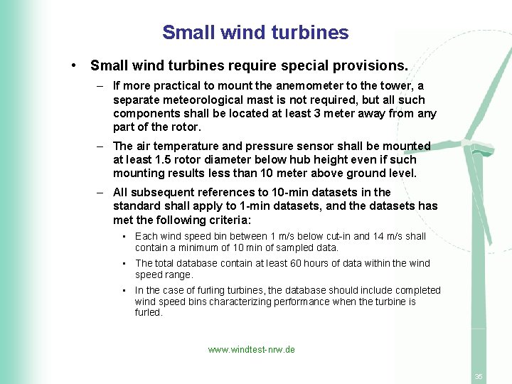 windtest grevenbroich gmbh Power performance measurement techniques Wang