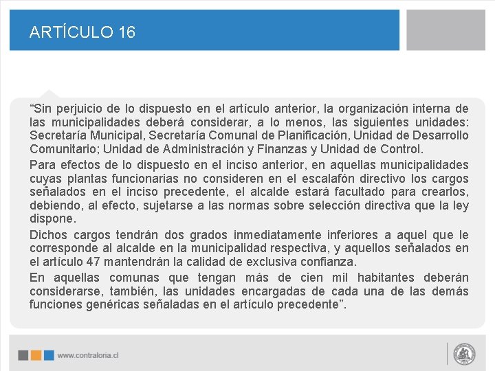 ANLISIS DEL NUEVO ARTCULO 16 DE LA LEY