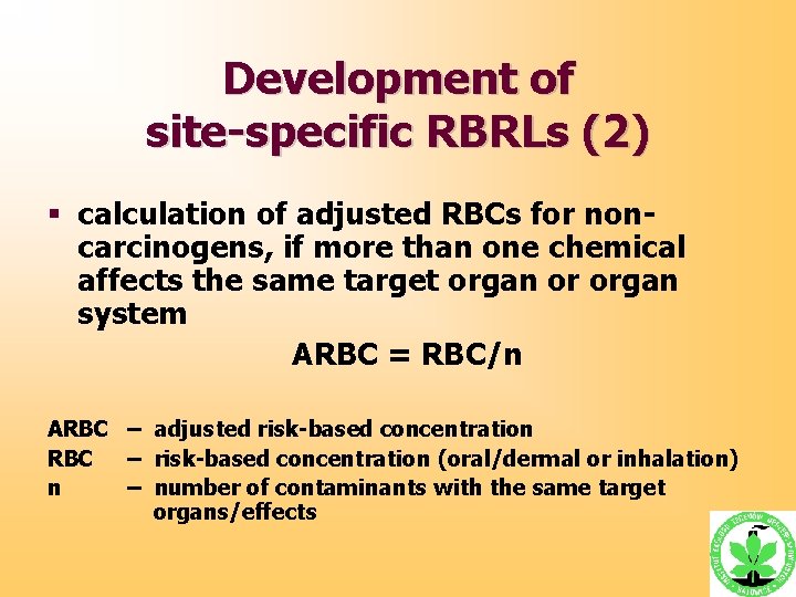 National Inventory of Potential Sources of Soil Contamination