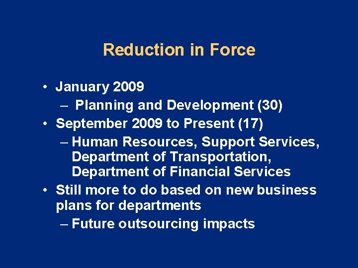 Personnel Related Cost Savings Measures Options and Issues