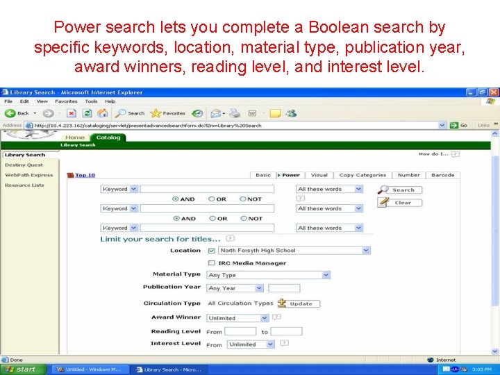 An introduction to Destiny the online card catalog