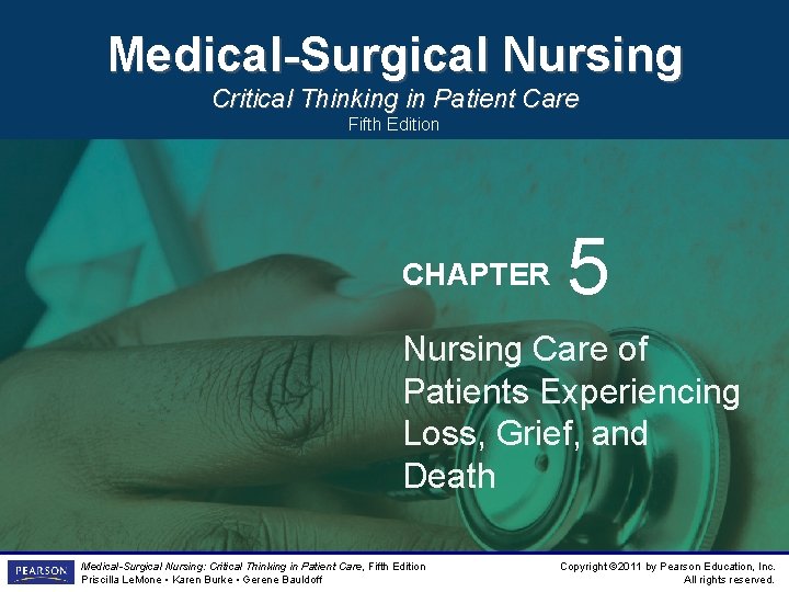 MedicalSurgical Nursing Critical Thinking in Patient Care Fifth