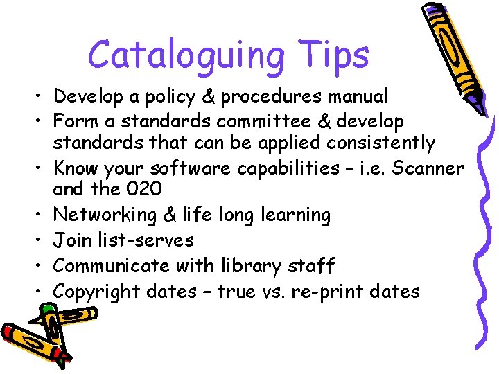Cataloguing Back to Basics James Wagner Technical Services
