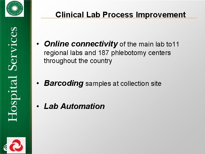 Improving Efficiency in Clinical Laboratory Dr Farooq Ghani