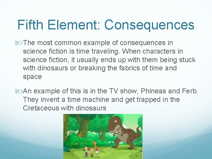 The Elements of Science Fiction Power Point By