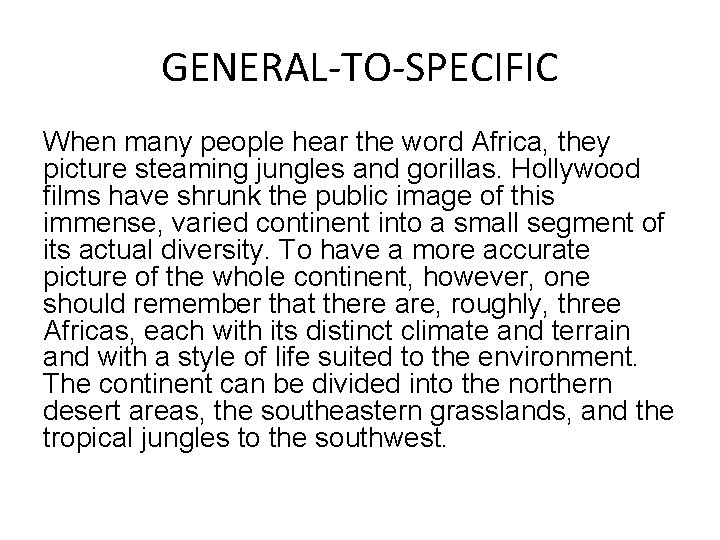 A Typical Essay Structure Four Ds Define Divide