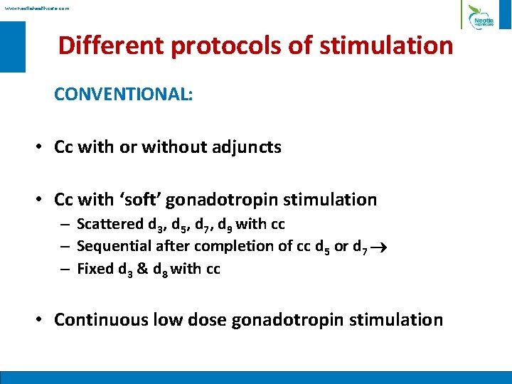 www neotiahealthcare com Ovulation induction in IUI PERFORMANCE