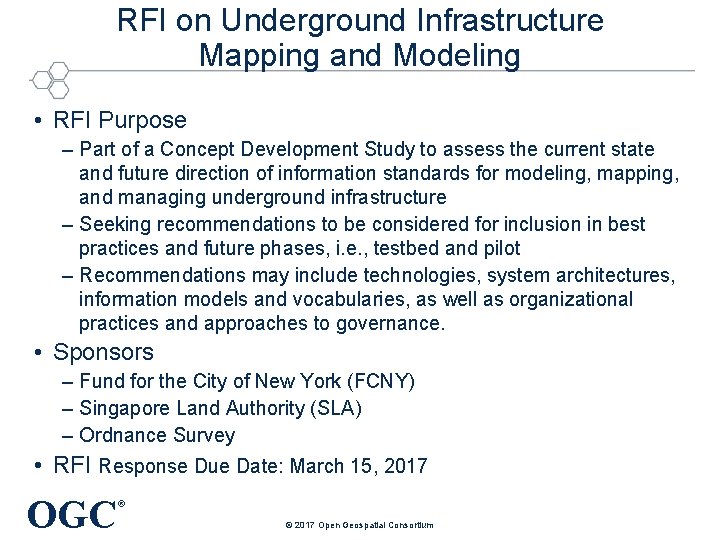 Concept Development Underground Infrastructure Mapping and Modeling George