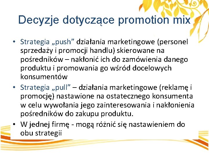Marketing Planowanie strategii komunikacji i promotion mix doc