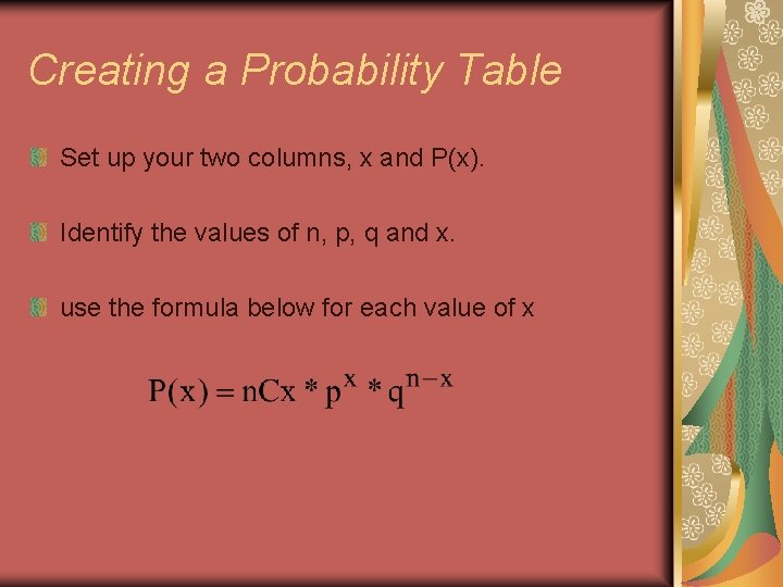 The Binomial Distribution Math 153 Introduction to Statistical