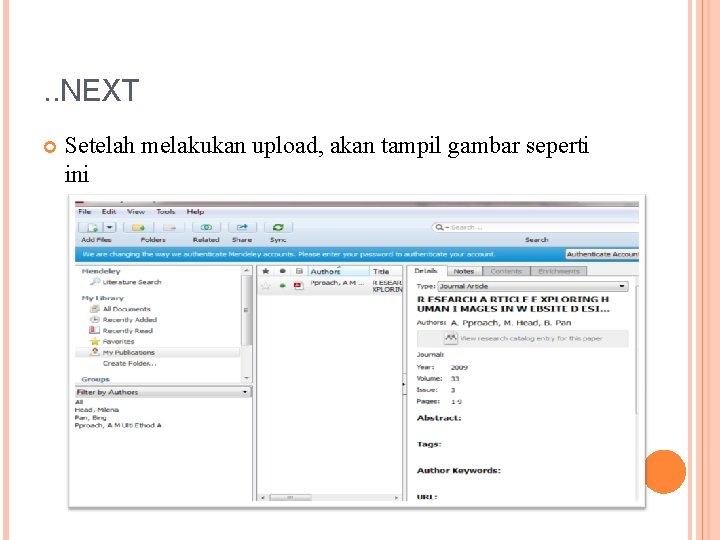 TUTORIAL MENDELEY PERPUSTAKAAN UNIVERSITAS MUHAMMADIYAH YOGYAKARTA Novy ...
