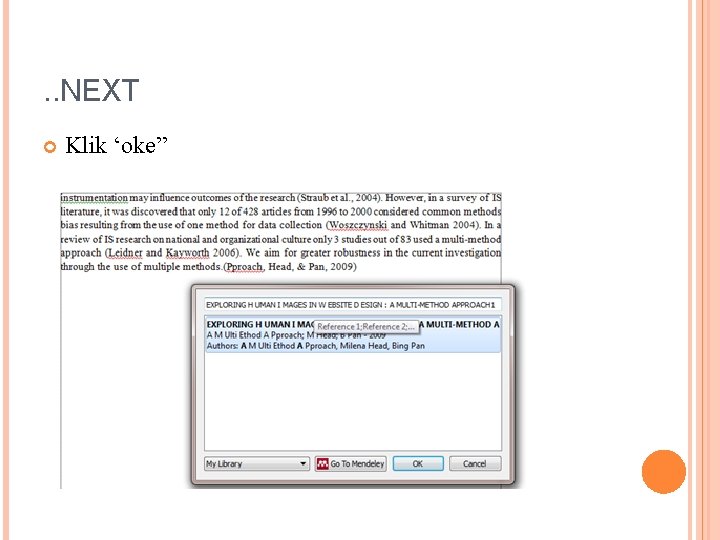 TUTORIAL MENDELEY PERPUSTAKAAN UNIVERSITAS MUHAMMADIYAH YOGYAKARTA Novy ...