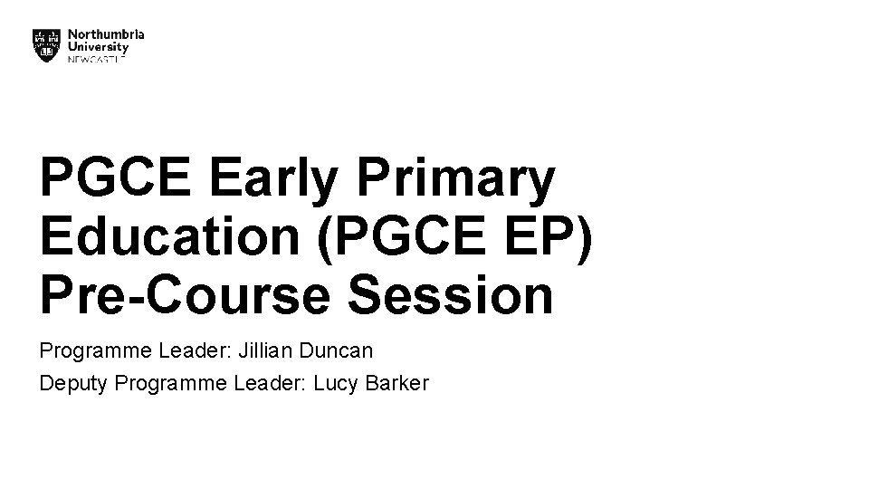 PGCE Early Primary Education Programme Leader Jillian Duncan