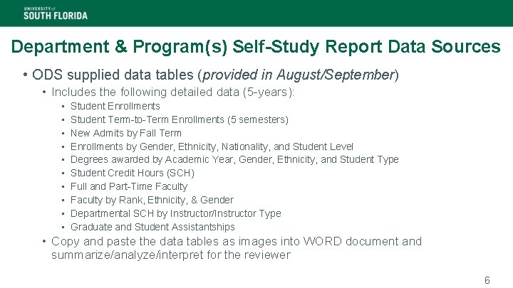 Academic Program Review Orientation for 2020 21 Cycle