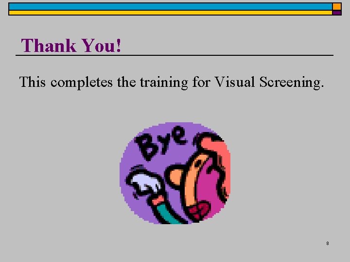 Eye and Vision Screening Procedures Part 5 Department