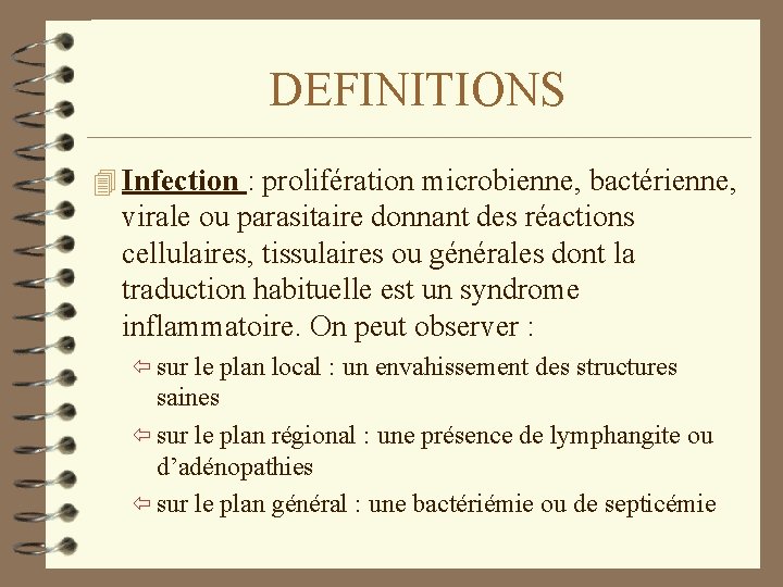 HYGIENE ET INFECTIONS NOSOCOMIALES A Chatelain Cadre hyginiste