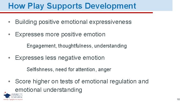 Early Childhood Guidance and Best Practices Early Childhood