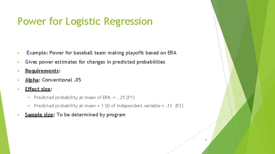 Power and Multiple Regression 1 Relationship between Power