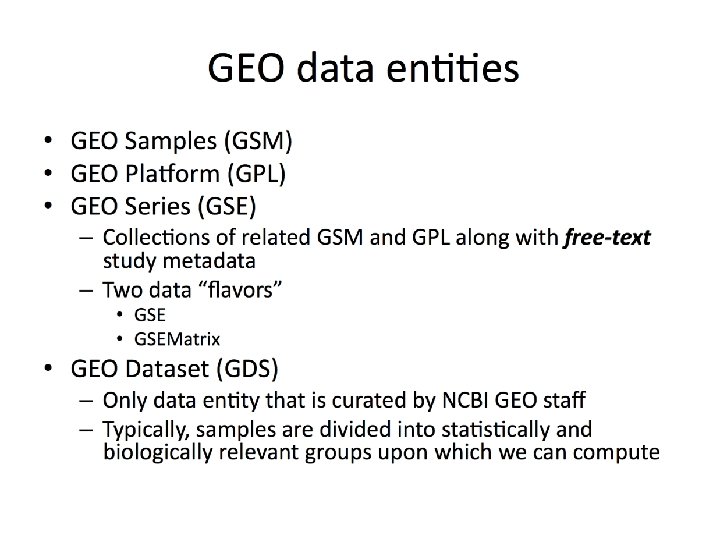 Platforms A Platform record describes the list of