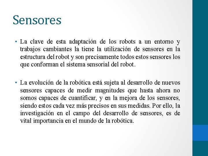 Sistemas Sensoriales de un Robot Industrial Prof J