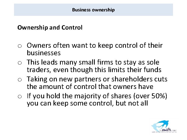 Business ownership Types of business ownership responsibilities investment