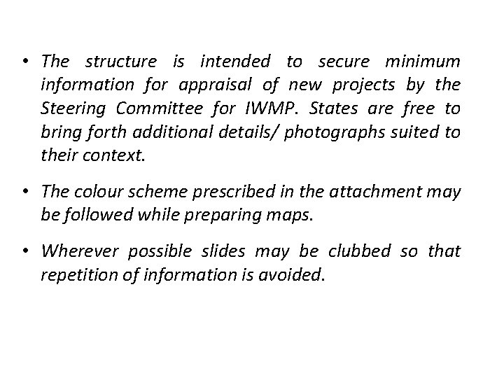 The structure is intended to secure minimum information