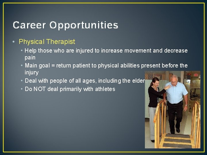 Introduction to Sports Medicine Careers Mrs Frasca Sports