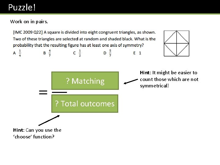 Year 8 Probability Dr J Frost jfrosttiffin kingston