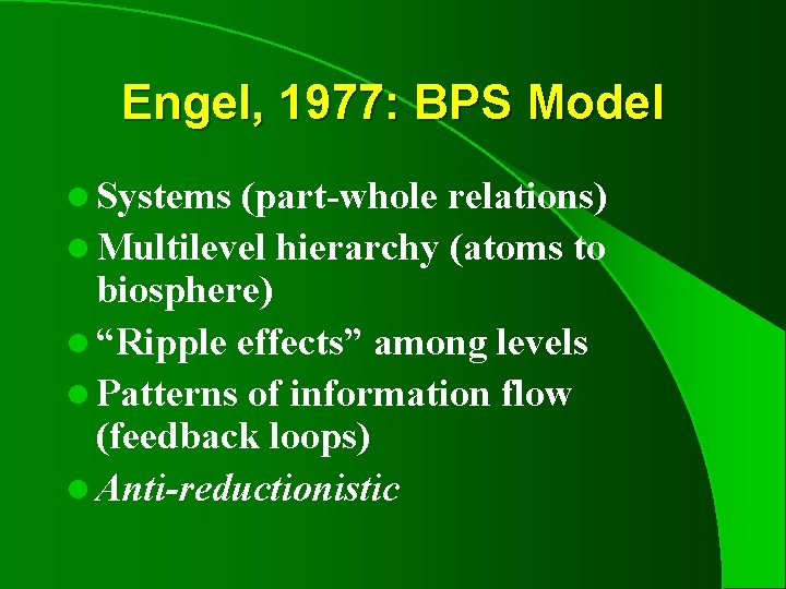 Cholera in 1849 and the Biopsychosocial Model Historical