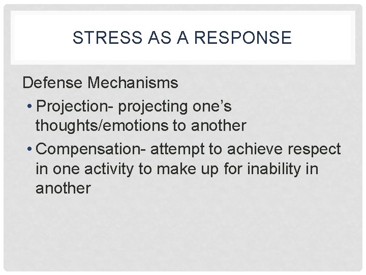 STRESS COPING ADAPTATION LAUREN FLORES RN BSN STRESS