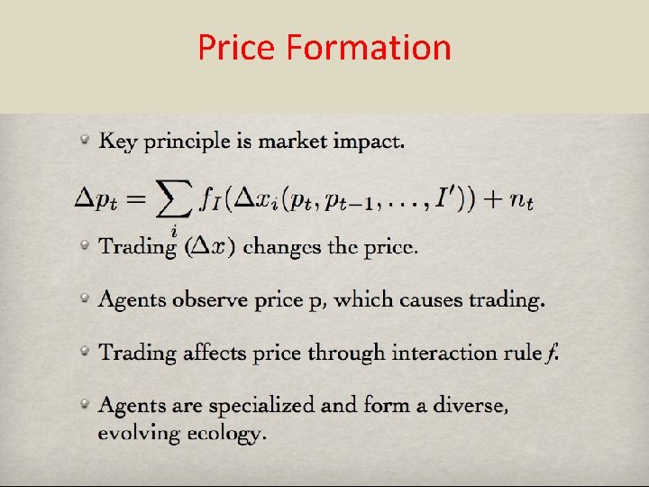 Observatory of Complex Systems How markets slowly digest