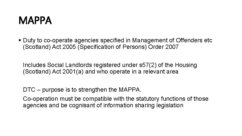 MAPPA BRIEFING JIM MCBRIDE LIZ MCSHERRY What We