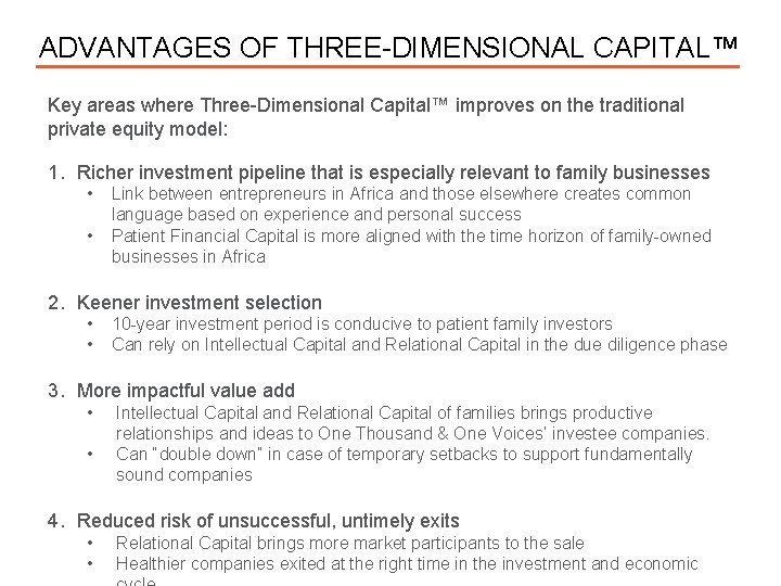 THREEDIMENSIONAL CAPITAL PRESENTED BY NAVAID BURNEY MANAGING DIRECTOR