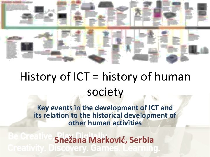 History of ICT history of human society Key