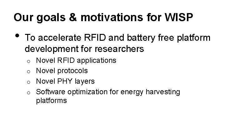 Advanced RFID Prototyping with the WISP 5 0