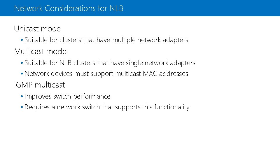 Microsoft Virtual Academy Module 9 Implementing Network Load