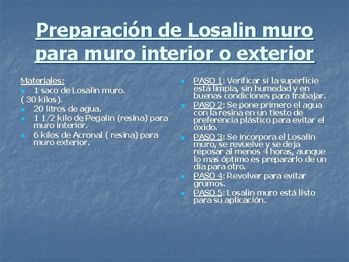 APLICACIN DE LOSALIN Esperanza 1141 Santiago de Chile
