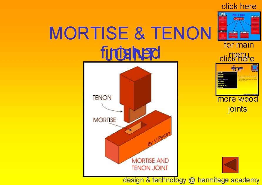 click here MORTISE AND TENON for main menu