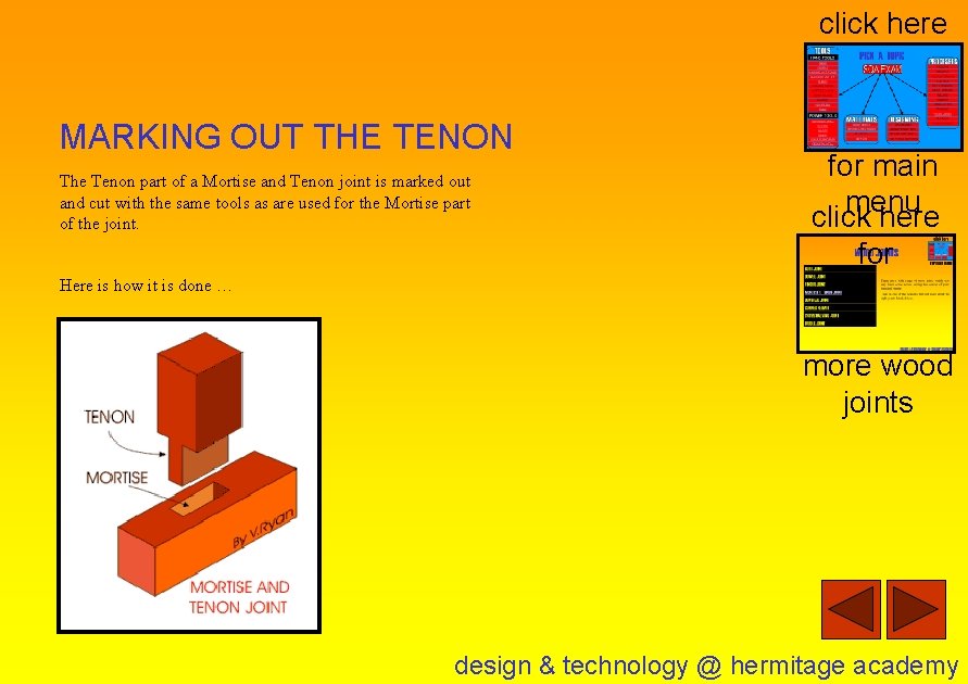 click here MORTISE AND TENON for main menu
