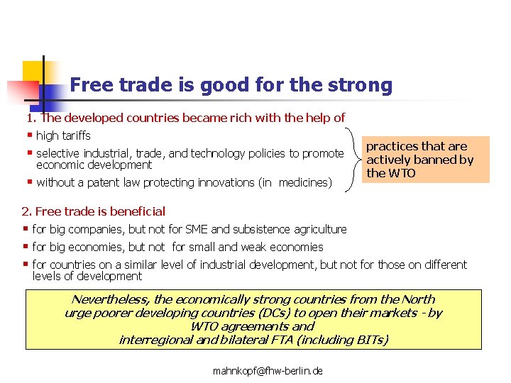 The Impact of Regional and Bilateral Agreements on